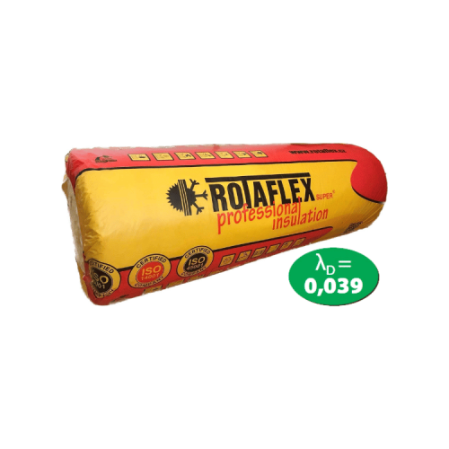 ROTAFLEX - wełna mineralna szklana rolka 10cm TP-01 0,039 / 11.76m2 ...